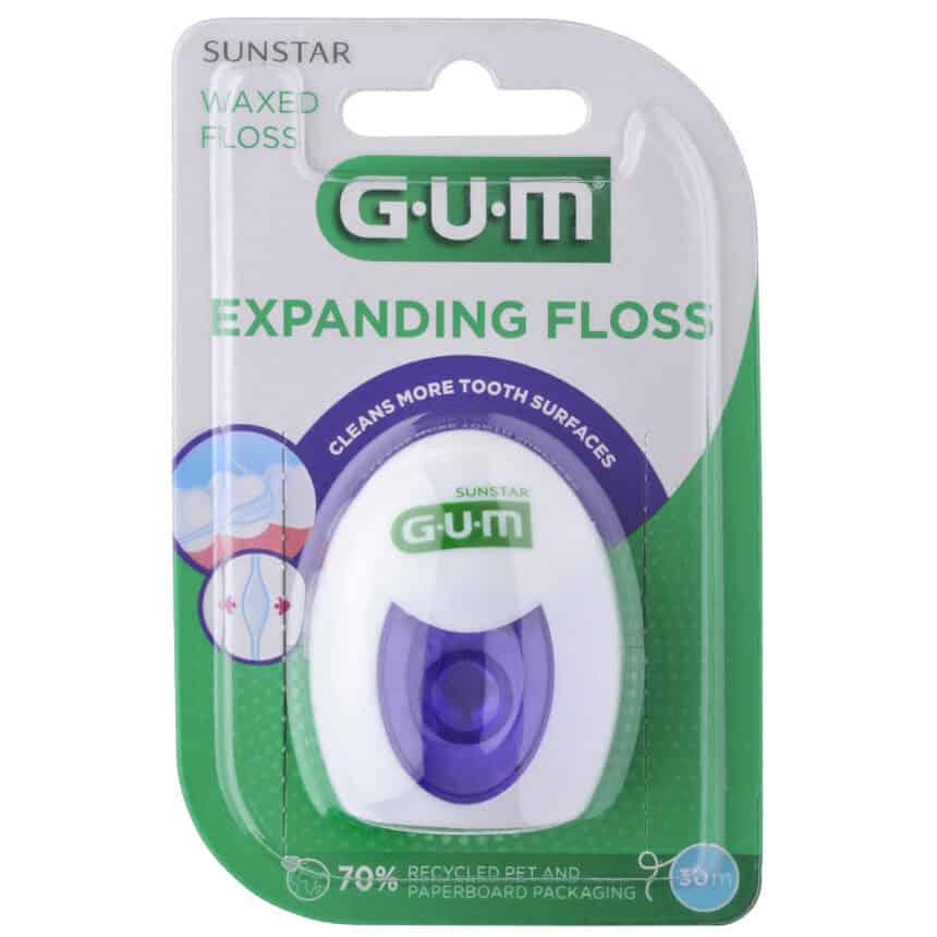 GUM Expanding Floss | Effective Dental Floss for Tight Spaces